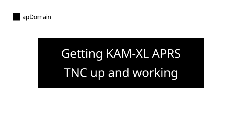 Jeffrey Phillips Freeman: Getting KAM-XL APRS TNC up and working